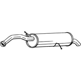 BOSAL Endschalld&auml;mpfer 135093 f&uuml;r Peugeot