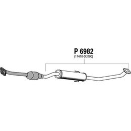 VEGAZ Mittelschalld&auml;mpfer ts403 mitte f&uuml;r TOYOTA