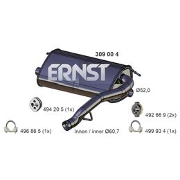 Ernst Endschalld&auml;mpfer 309004 f&uuml;r Ford