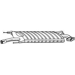 BOSAL Mittelschalld&auml;mpfer 279437 f&uuml;r TOYOTA