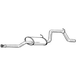BOSAL Endschalld&auml;mpfer 281527 f&uuml;r Vaughall