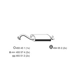 Ernst Endschalld&auml;mpfer 687010 f&uuml;r TOYOTA