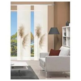 Schiebegardine Vision S "IRLOS 2er SET" Gr. 1, beige (sand), B:60cm H:260cm, Polyester, Gardinen, Schiebevorhang Digidruck 2er Set IRLOS