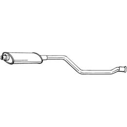 BOSAL Mittelschalld&auml;mpfer 281545 f&uuml;r Peugeot