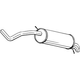BOSAL Endschalld&auml;mpfer 278107 f&uuml;r Skoda VW