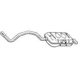 BOSAL Endschalld&auml;mpfer 281813 f&uuml;r RENAULT