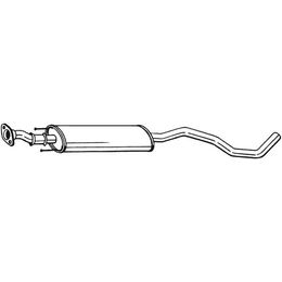 BOSAL Mittelschalld&auml;mpfer 282577 f&uuml;r NISSAN