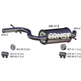 Ernst Mittelschalld&auml;mpfer 155175 f&uuml;r VAG