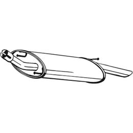 BOSAL Endschalld&auml;mpfer 154955 f&uuml;r Ford MAZDA