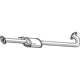 BOSAL Mittelschalld&auml;mpfer 282745 f&uuml;r HYUNDAI