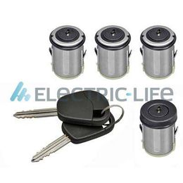 ELECTRIC LIFE Schlie&szlig;zylindersatz zr801221 Schiebet&uuml;r f&uuml;r Fiat