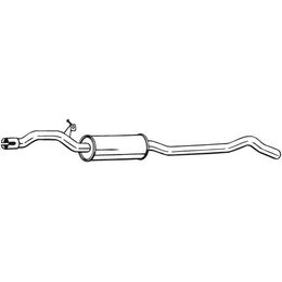 BOSAL Mittelschalld&auml;mpfer 284461 f&uuml;r Audi