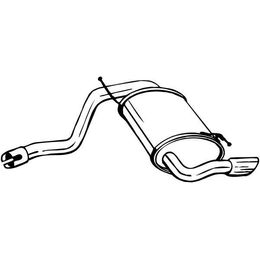BOSAL Endschalld&auml;mpfer 200251 f&uuml;r DACIA