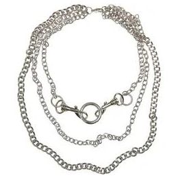 Kette mit Anh&auml;nger Urban Classics "Urban Classics Unisex Carabiner Necklace", silber, Halsketten, Herren, onesize, Eisen