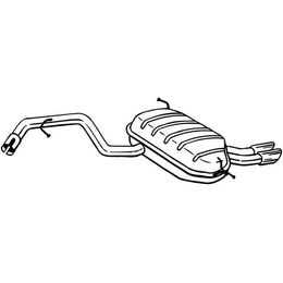 BOSAL Endschalld&auml;mpfer 279655 f&uuml;r VW