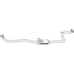 VEGAZ Mittelschalld&auml;mpfer ts492 f&uuml;r TOYOTA
