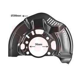 Van Wezel Spritzblech, Bremsscheibe 5405372 Vorderachse rechts f&uuml;r TOYOTA