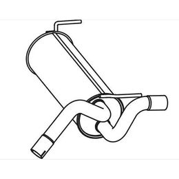 VEGAZ Mittelschalld&auml;mpfer os792 f&uuml;r Opel