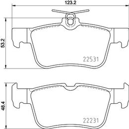 DON Bremsbelagsatz, Scheibenbremse pcp1913 f&uuml;r Ford (CHANGAN) LINCOLN