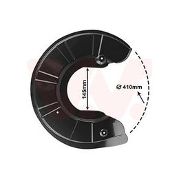 Van Wezel Spritzblech, Bremsscheibe 6903372 Vorderachse rechts