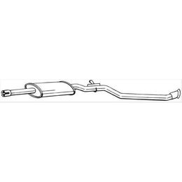 VEGAZ Mittelschalld&auml;mpfer pgs494 f&uuml;r Peugeot
