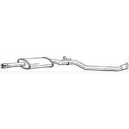 VEGAZ Mittelschalld&auml;mpfer pgs493 f&uuml;r Peugeot