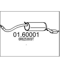 MTS MARKENTECHNIKSERVICEGMBH & CO. KG MTS Endschalld&auml;mpfer 0160001 f&uuml;r Audi