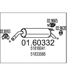 MTS MARKENTECHNIKSERVICEGMBH & CO. KG MTS Endschalld&auml;mpfer 0160332 f&uuml;r Fiat
