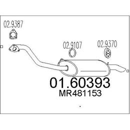 MTS MARKENTECHNIKSERVICEGMBH & CO. KG MTS Endschalld&auml;mpfer 0160393 f&uuml;r MITSUBISHI