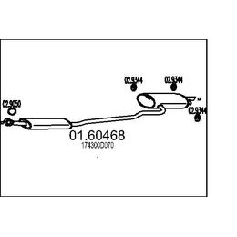 MTS MARKENTECHNIKSERVICEGMBH & CO. KG MTS Endschalld&auml;mpfer 0160468 f&uuml;r TOYOTA