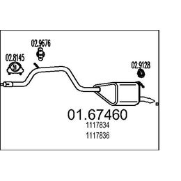 MTS MARKENTECHNIKSERVICEGMBH & CO. KG MTS Endschalld&auml;mpfer 0167460 f&uuml;r Ford
