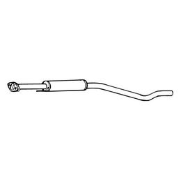 VEGAZ Mittelschalld&auml;mpfer os329 f&uuml;r Opel