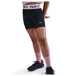 Shorts Nike "G NP DF 5IN SHORT", Jungen, Gr. M (140/146), N-Gr, schwarz, med soft pink, wei&szlig;, Obermaterial: 83% Polyester, 17% Elasthan, Hosen Shorts, elastisches Material, f&uuml;r sportliche Aktivit&auml;ten