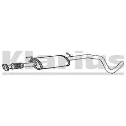 VEGAZ Mittelschalld&auml;mpfer fts397 f&uuml;r ALFAROME/Fiat/LANCI