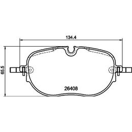 Hella Bremsbelagsatz, Scheibenbremse 8db355042671 f&uuml;r VW
