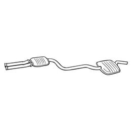 VEGAZ Mittelschalld&auml;mpfer ms90 f&uuml;r Mercedes