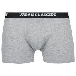 Boxershorts Urban Classics "Urban Classics Herren Boxer Shorts 3-Pack", Damen, Gr. 4XL, 1 Stk., grau schwarzgr&uuml;n schwarz, 95% Baumwolle, 5% Elasthan, Unterhosen