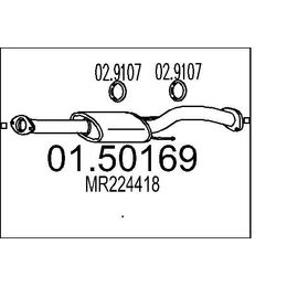 MTS MARKENTECHNIKSERVICEGMBH & CO. KG MTS Mittelschalld&auml;mpfer 0150169 f&uuml;r MITSUBISHI
