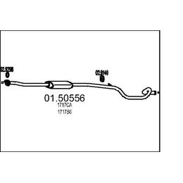 MTS MARKENTECHNIKSERVICEGMBH & CO. KG MTS Mittelschalld&auml;mpfer 0150556 f&uuml;r Peugeot