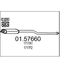 MTS MARKENTECHNIKSERVICEGMBH & CO. KG MTS Mittelschalld&auml;mpfer 0157660 f&uuml;r Citro&euml;n Peugeot