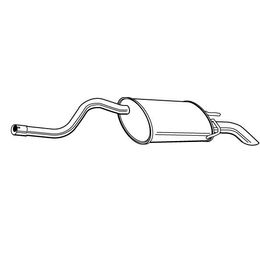VEGAZ Endschalld&auml;mpfer rs418 f&uuml;r RENAULT