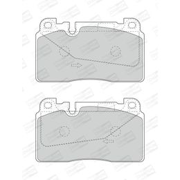 Champion Bremsbelagsatz, Scheibenbremse 573688ch f&uuml;r AUDI PORSCHE