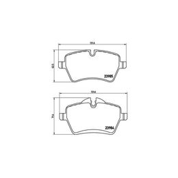 MAGNETI MARELLI Bremsbelagsatz, Scheibenbremse 363700406051 f&uuml;r MINI