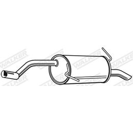 WALKER Endschalld&auml;mpfer 23975 f&uuml;r Ford