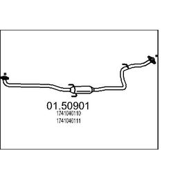 MTS MARKENTECHNIKSERVICEGMBH & CO. KG MTS Mittelschalld&auml;mpfer 0150901 f&uuml;r TOYOTA