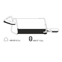 Ernst Endschalld&auml;mpfer 033268 f&uuml;r Opel GM