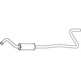 VEGAZ Mittelschalld&auml;mpfer fs770 f&uuml;r Ford