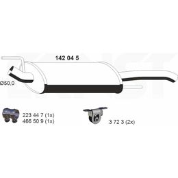 Ernst Endschalld&auml;mpfer 142045 f&uuml;r VAG