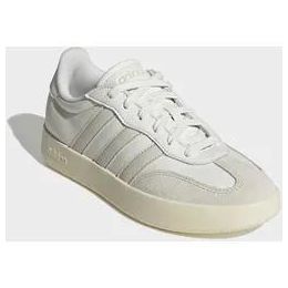 Sneaker Adidas SPORTSWEAR "BARREDA", Damen, Gr. 42, core wei&szlig;, aluminium, wonder wei&szlig;, Leder, Synthetik, Schuhe Sneaker, inspiriert vom Design des Adidas handball spezial