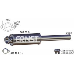 Ernst Vorschalld&auml;mpfer 309035 f&uuml;r Ford